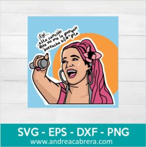 Karol G frase vector SVG EPS DXF PNG