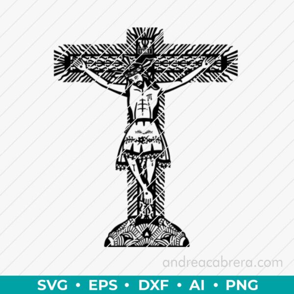 Señor de los Milagros de Buga vector SVG para grabado láser e impresión